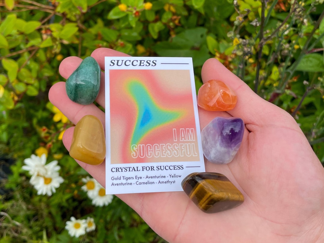 Success Crystal Set // I Am Successful Gemstone Gift Set // Winners ...