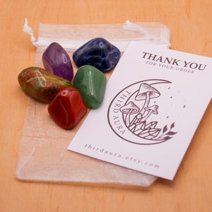 Mixed Bag of Tumbled Stone Crystals Tumble Stone Gem Big Bag Bulk ...