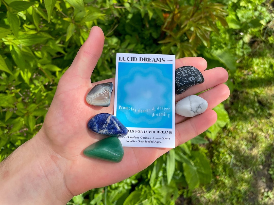 Lucid Dreams Crystal Set // Clearer Dreaming Gemstone Gift Set, Sleep ...