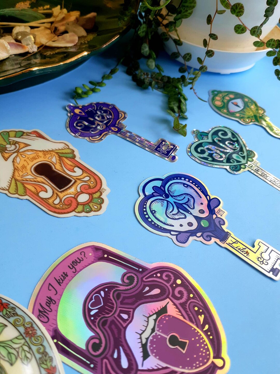 SET of SIX Consent Premium Water Resistant VINYL Stickers - Etsy