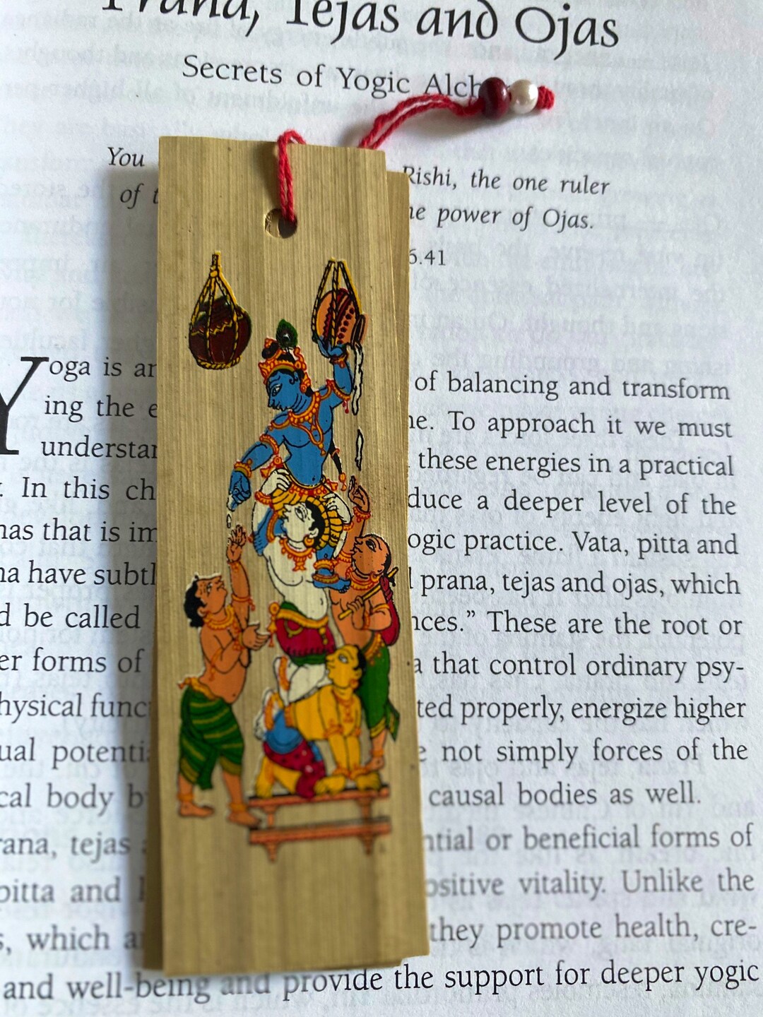 Krishna Leela Pattachitra Handmade Palm Leaf Eco Printed Duo DIY ...