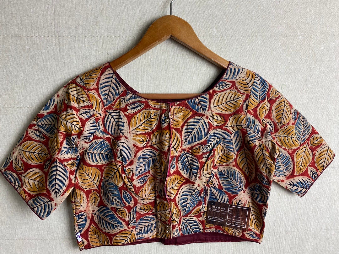 Mayili Kalamkari Crop Top Blouses|designer Blouses|sari Gift for Modern ...