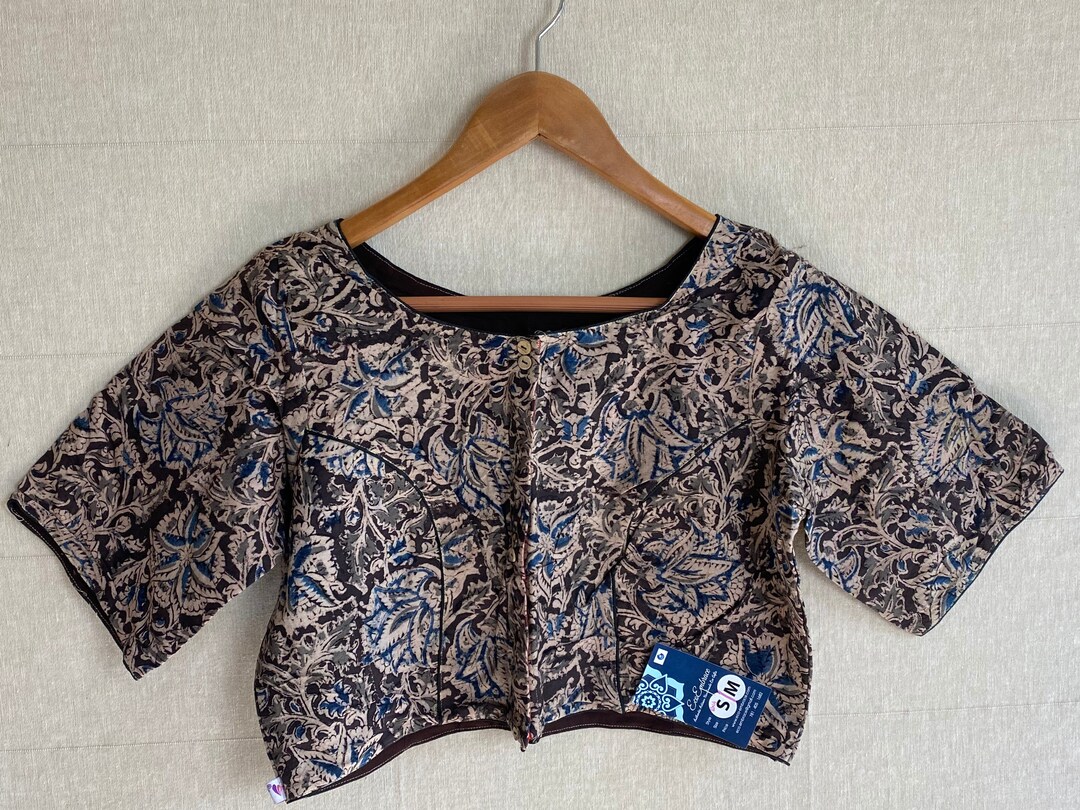 Mayili Kalamkari Crop Top Blouses|designer Blouses|sari Gift for Modern ...