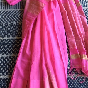 Semi Geecha Handloom Saree, Temple Weave Classic Indian Sari ...
