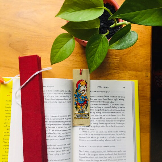 Ganesha Pattachitra Palm Leaf Eco Printed Duo DIY Bookmarks | Etsy
