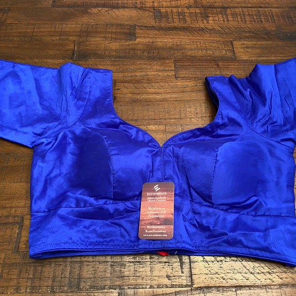 Royal Blue Silk Blouses - Etsy