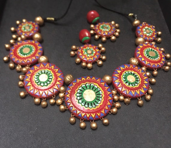 Red Bhutta Mottifs 100% Artisan Handmade Eco Friendly - Etsy