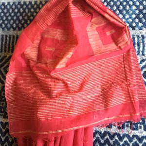 Semi Geecha Handloom Saree, Temple Weave Classic Indian Sari ...