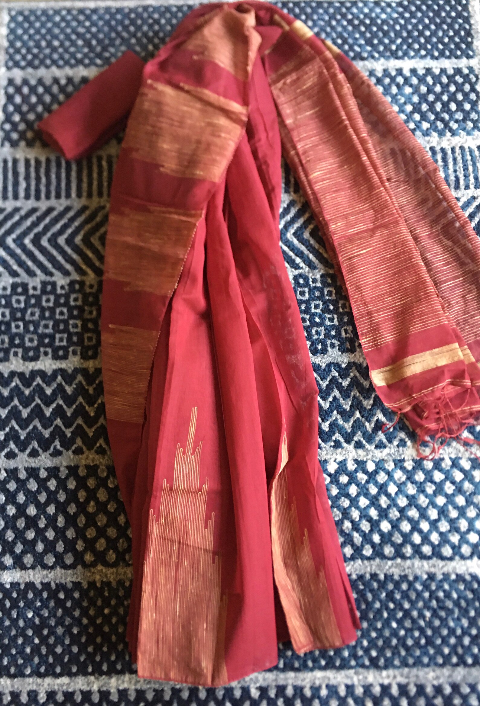 Semi Geecha Handloom Saree Temple Weave Classic Indian Sari - Etsy