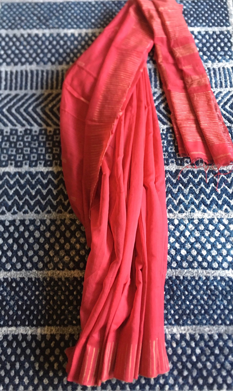 Semi Geecha Handloom Saree, Temple Weave Classic Indian Sari ...