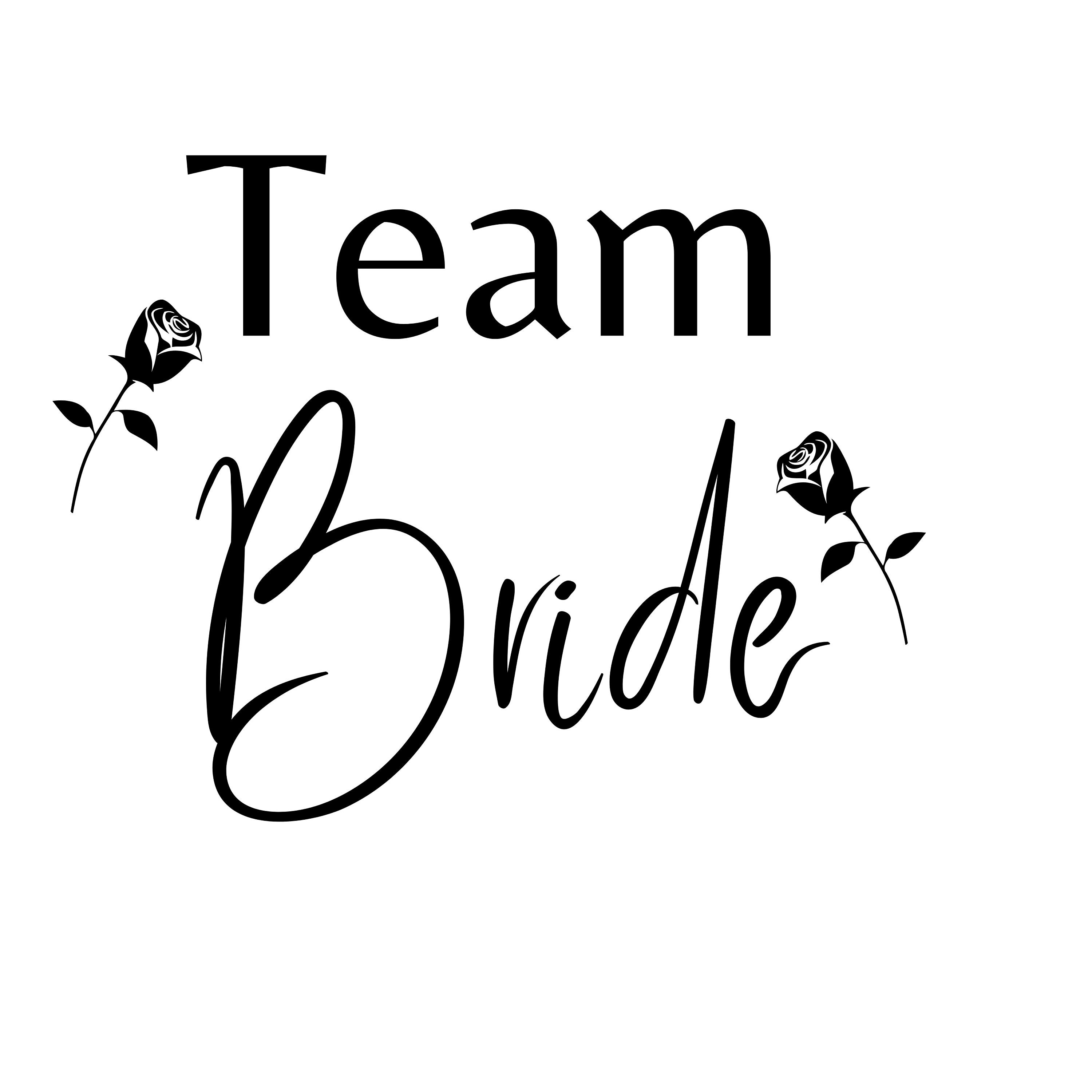 Team Bride Svg, Team Bride Digital Dowload, Team Bride Digital File ...