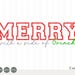 Merry With a Side of Grinch / Svg, Eps, Dxf & Png / Christmas / Retro ...