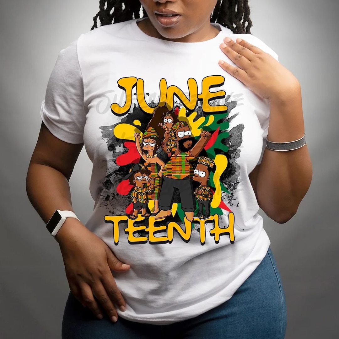 Juneteenth Simpsons Unisex T-shirt, Adult Tshirt, Kids Tshirt, Simpsons ...
