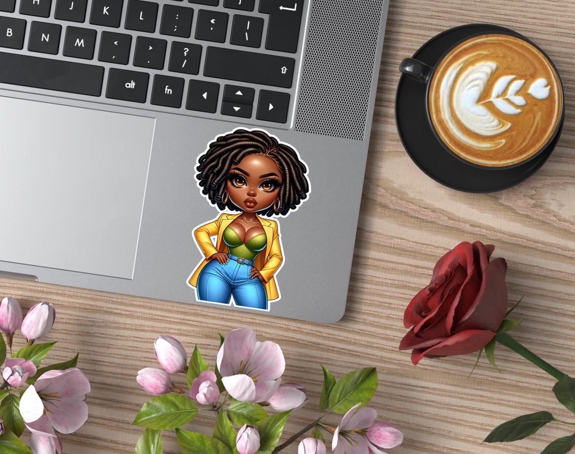 10 African-american Chibi Business Casual Stickers Vol. 1 High-quality ...
