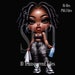10 African American Chibi Woman With Dreadlocks, Black Crop Top and ...