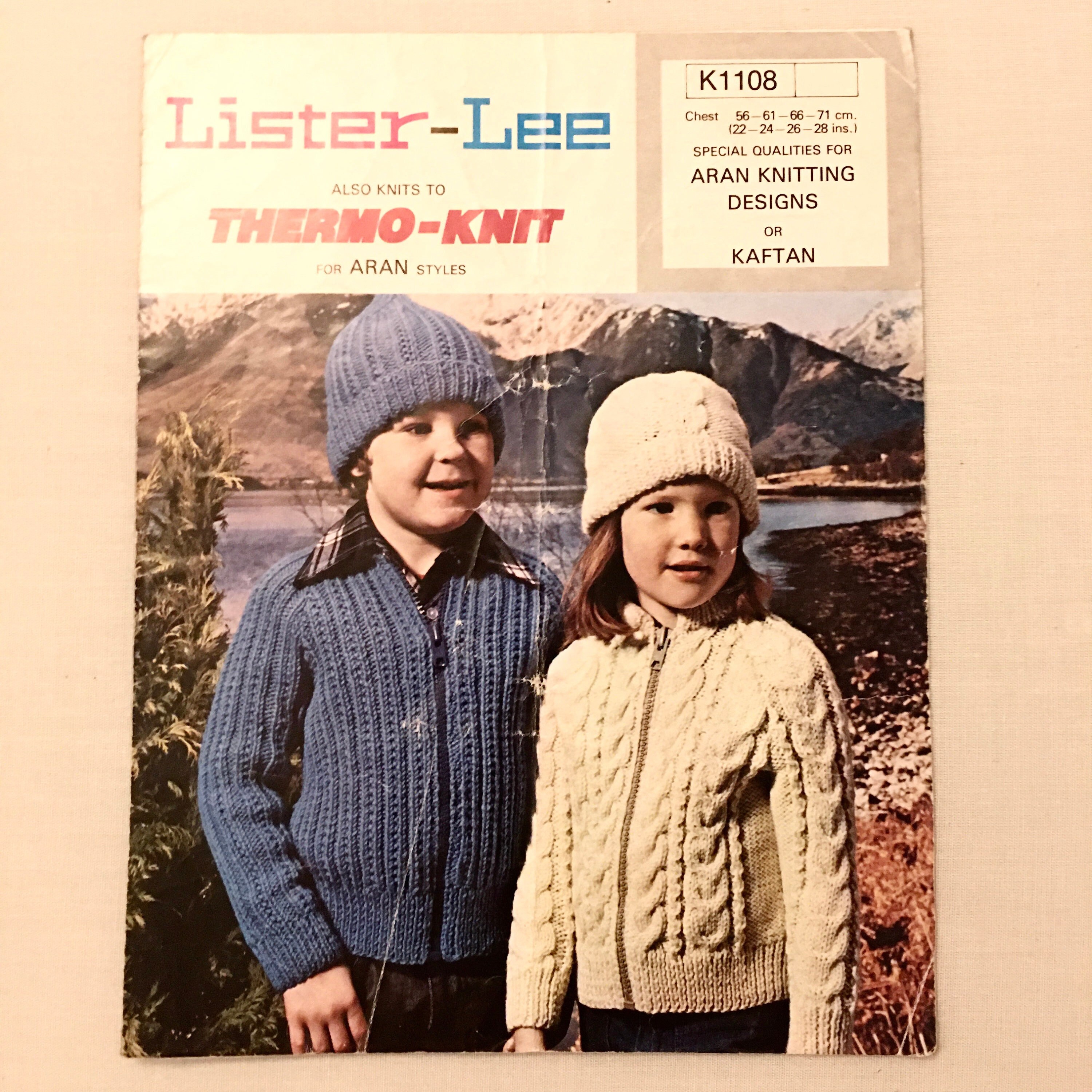 Knitting Multi Size 22 to 28 Chest Textiles K1108 Vintage Knitting ...