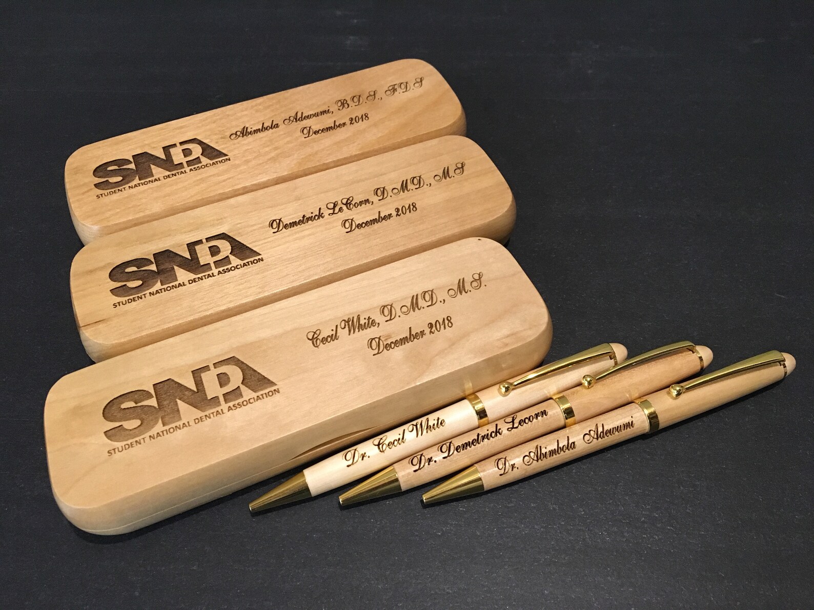 Sheriff Pen Sets Custom Company Pen Sets Personalized Wood | Etsy
