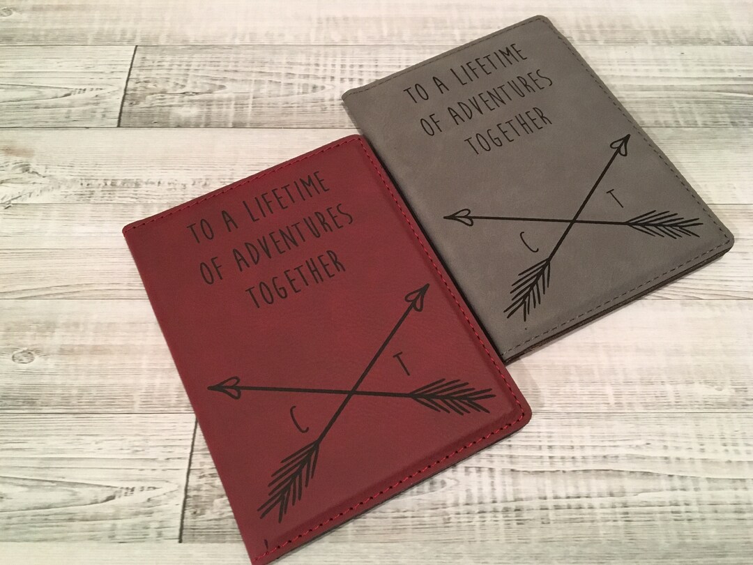 Wedding T His And Hers Personalized Passport Cover Holder Passport Wallet Mr And Mrs T