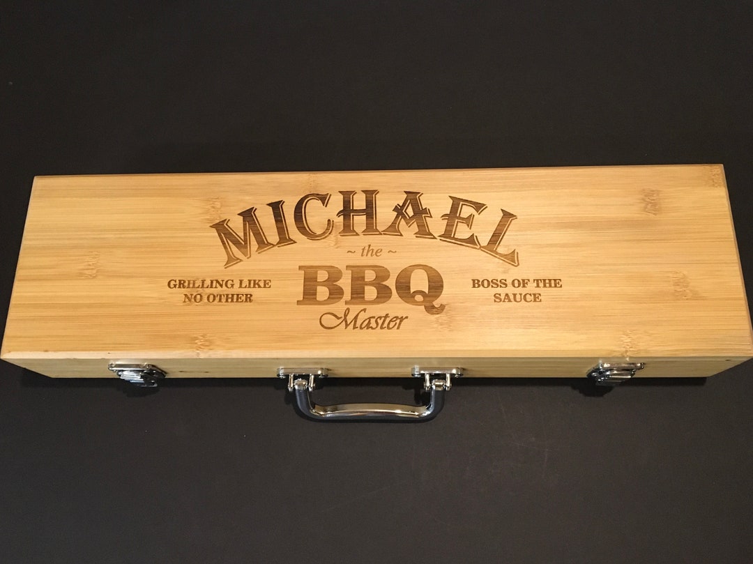 Fathers Day Gift, BBQ Set, Tool Grill Set, Grill Master Gift, Husbands ...