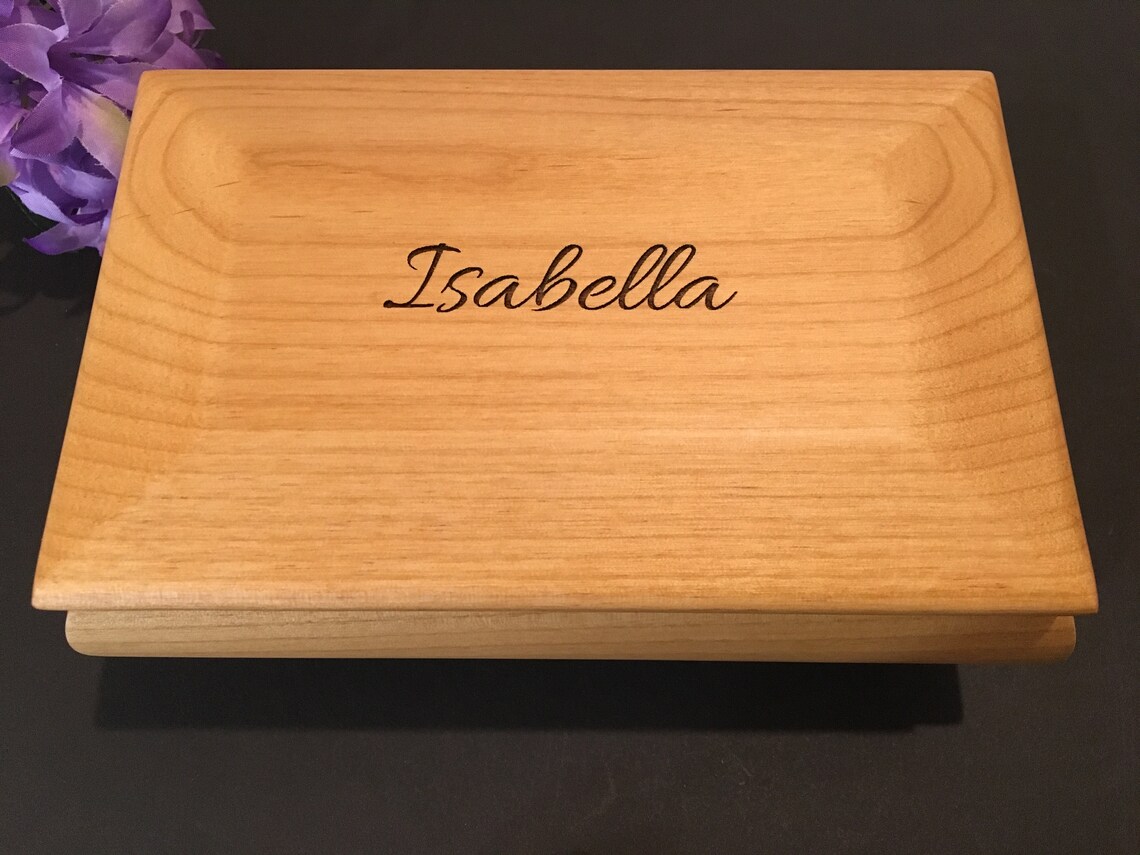 Personalized Wood Jewelry Box Wedding Gift Mothers Day Gift - Etsy