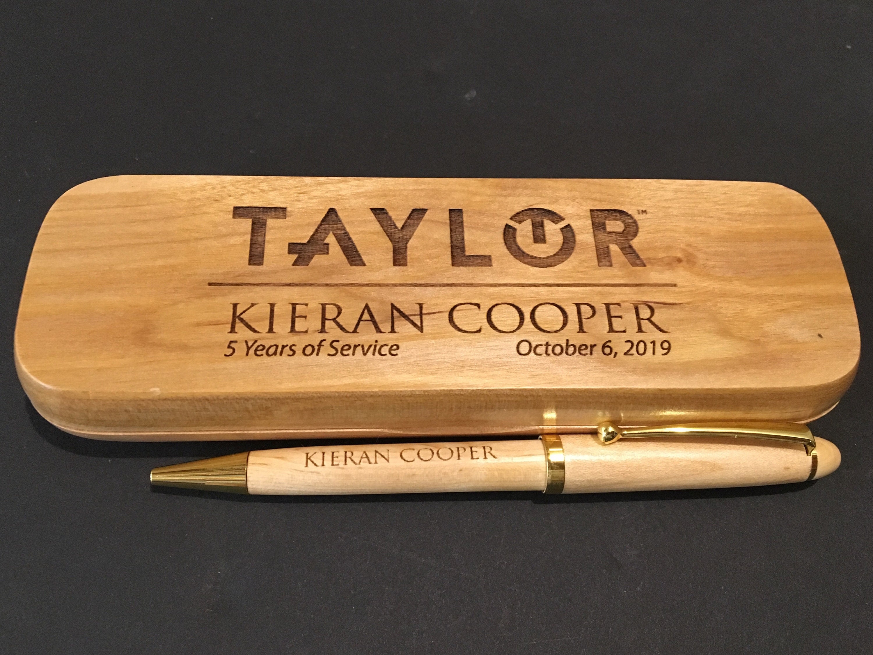 Custom Company Pen Sets Personalized Wood Desktop Pen Set | Etsy