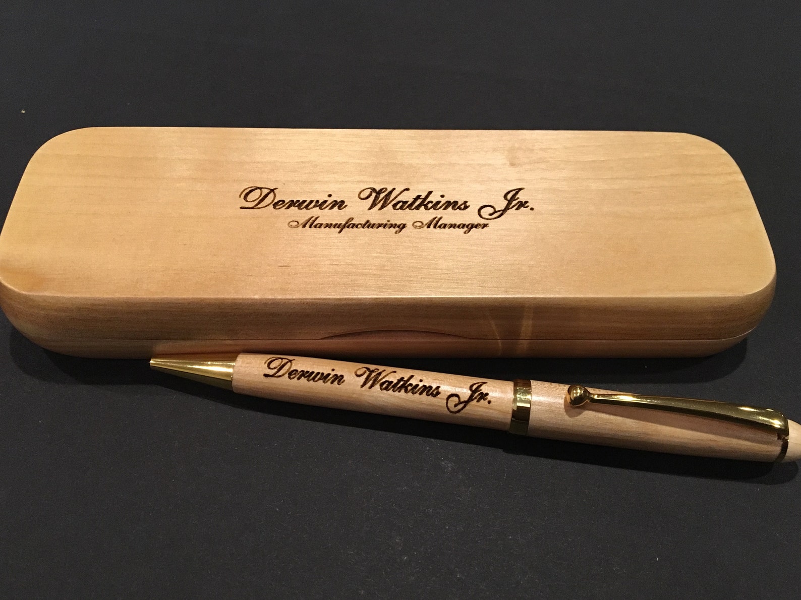 Sheriff Pen Sets Custom Company Pen Sets Personalized Wood | Etsy