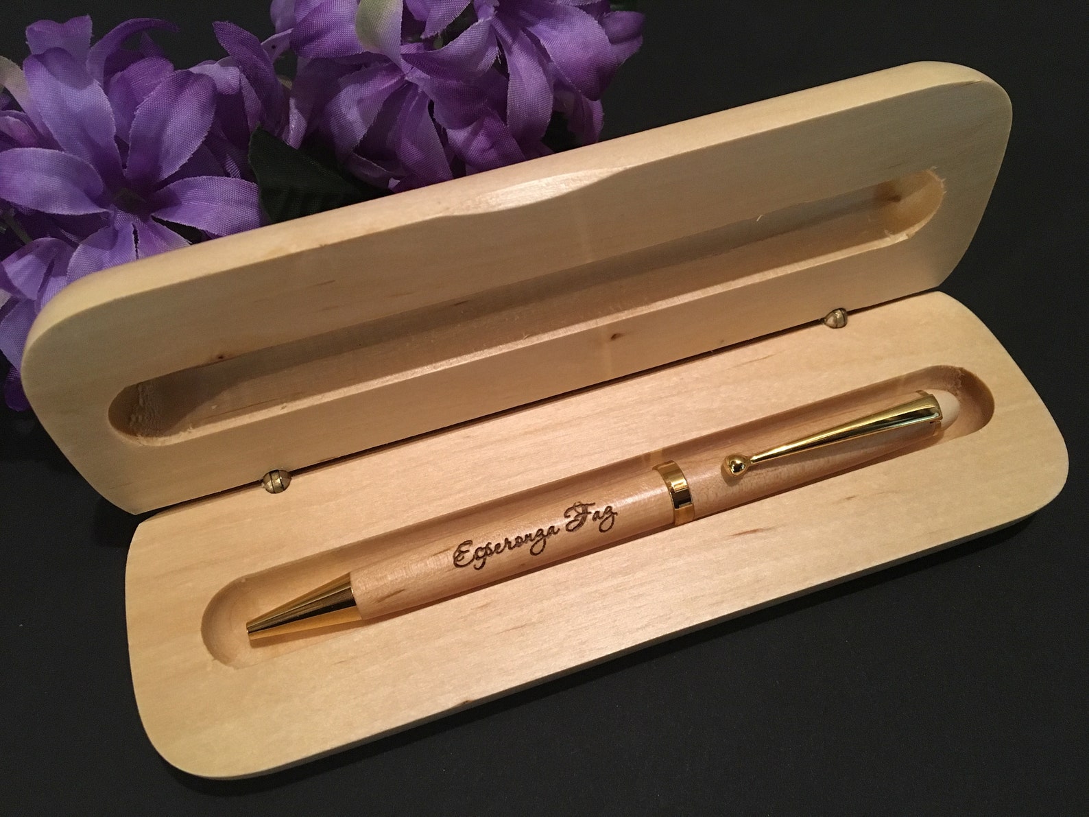 Custom Company Pen Sets Personalized Wood Desktop Pen Set - Etsy