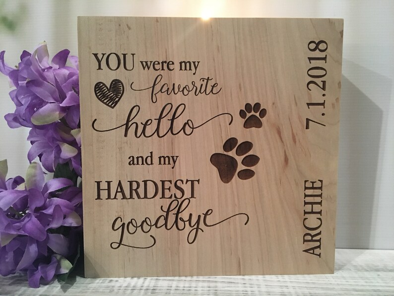Paw Prints Forever in Our Hearts Loss of Dog Personalized - Etsy
