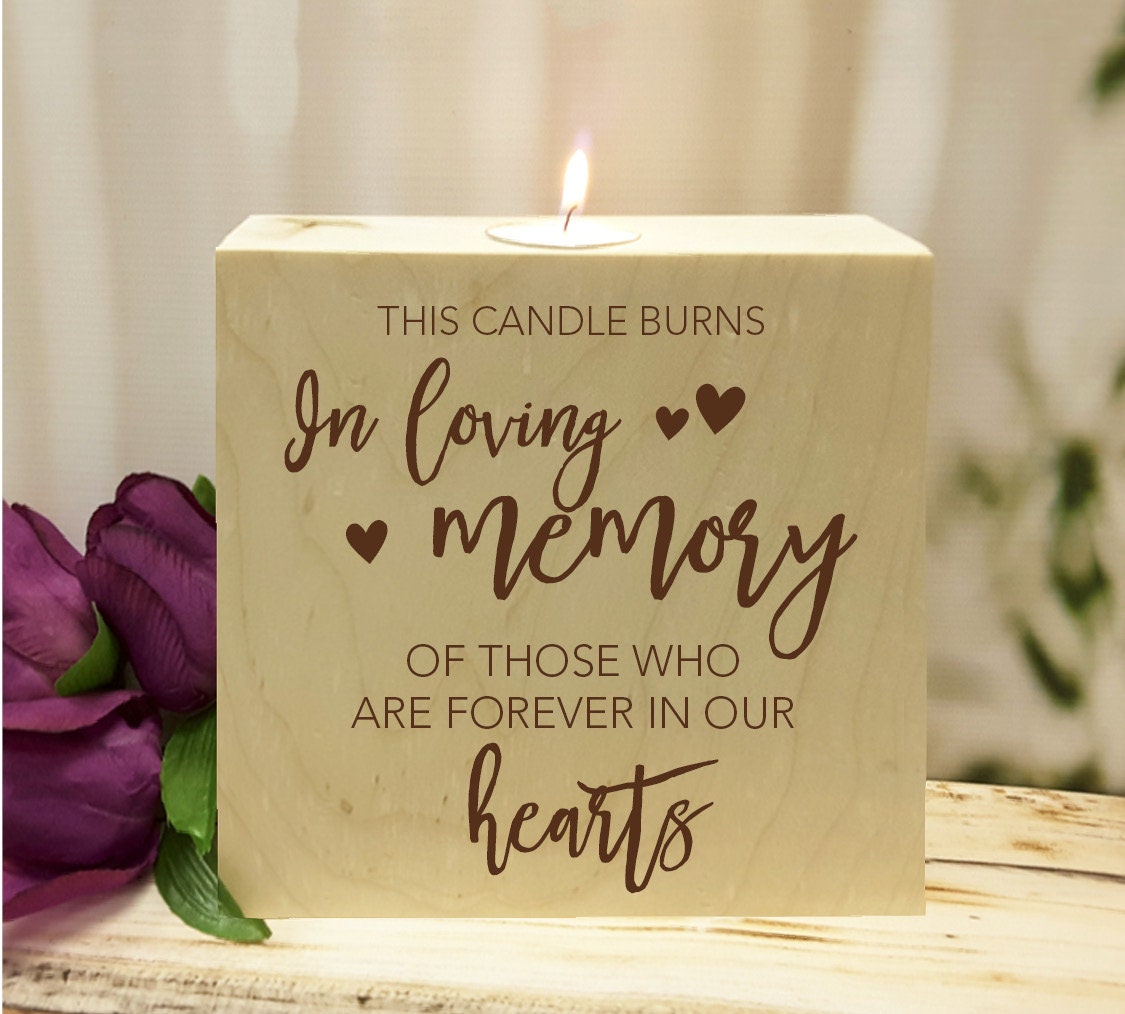 This Candle Burns in Loving Memory Wedding Memorial Candle - Etsy