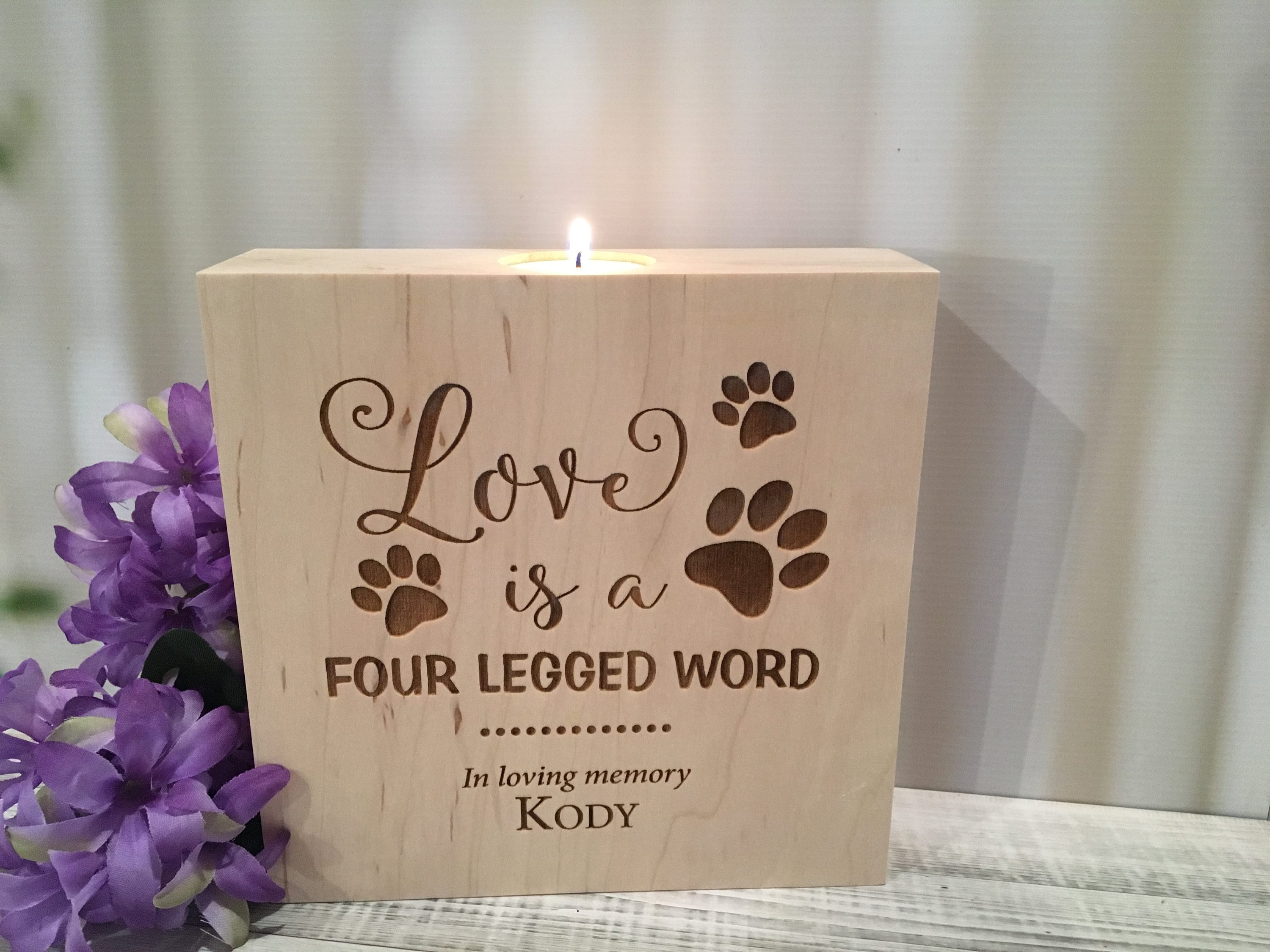Paw Print Memorial Loss of Dog Personalized Pet Memorial | Etsy