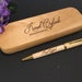 Custom Company Pen Sets, Personalized Wood Desktop Pen Set, Secretary ...