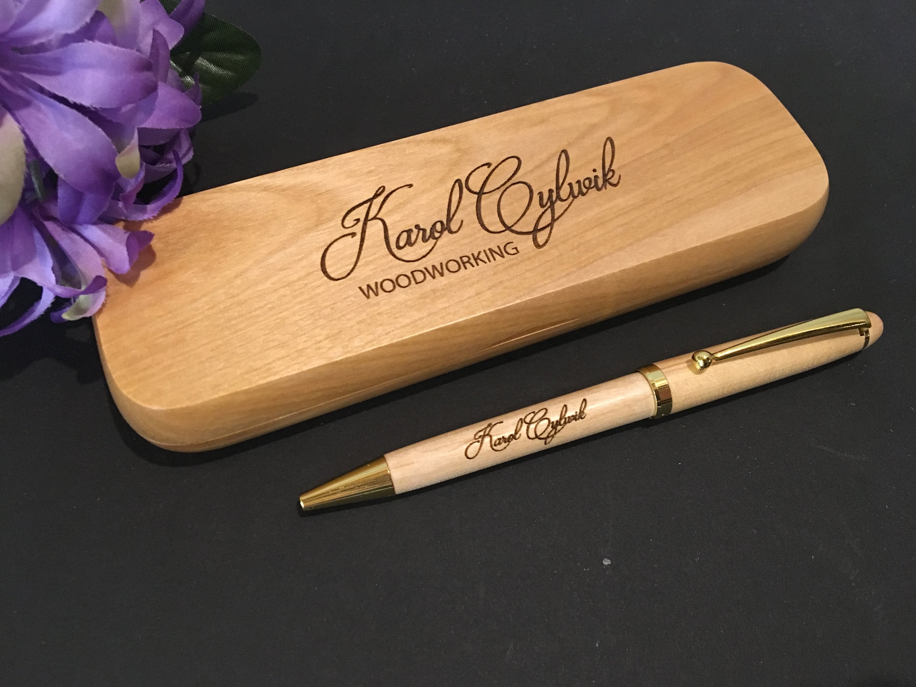 Sheriff Pen Sets Custom Company Pen Sets Personalized Wood | Etsy