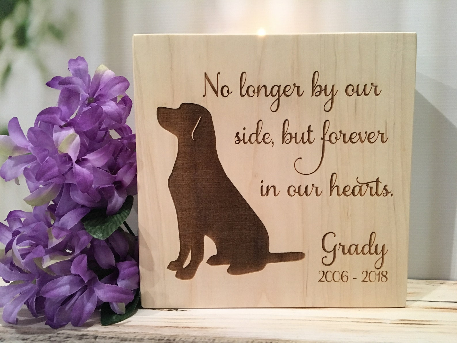 Paw Print Memorial, Loss of Dog, Personalized Pet Memorial, Dog ...