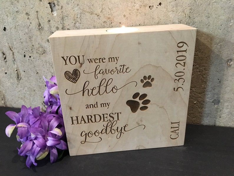 Pet Keepsake, Loss of Dog, Personalized Pet Memorial, Pet Rememberance ...