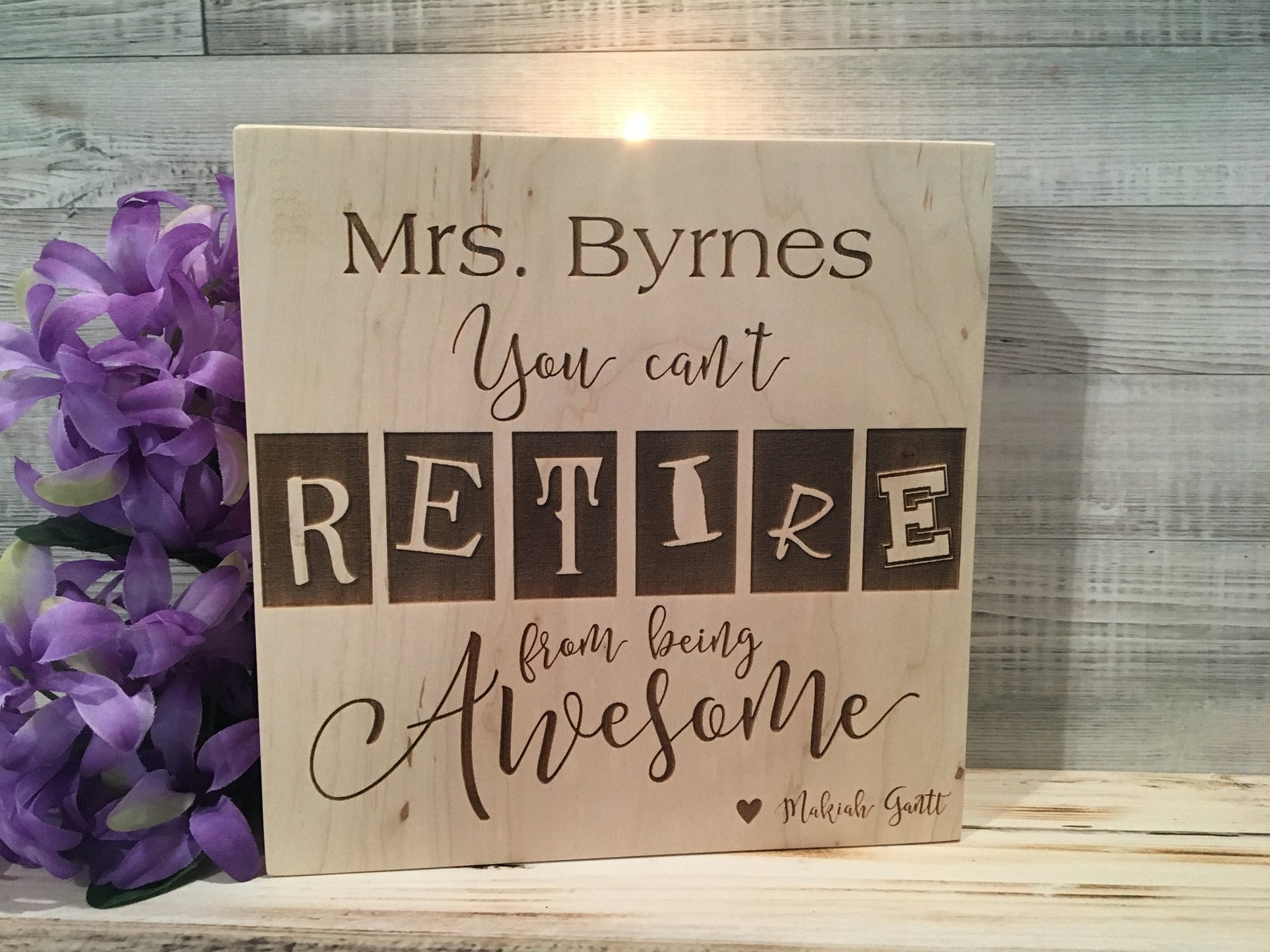 Retirement Gift for Women | Thank You Gift | Personalized Teacher Gift ...
