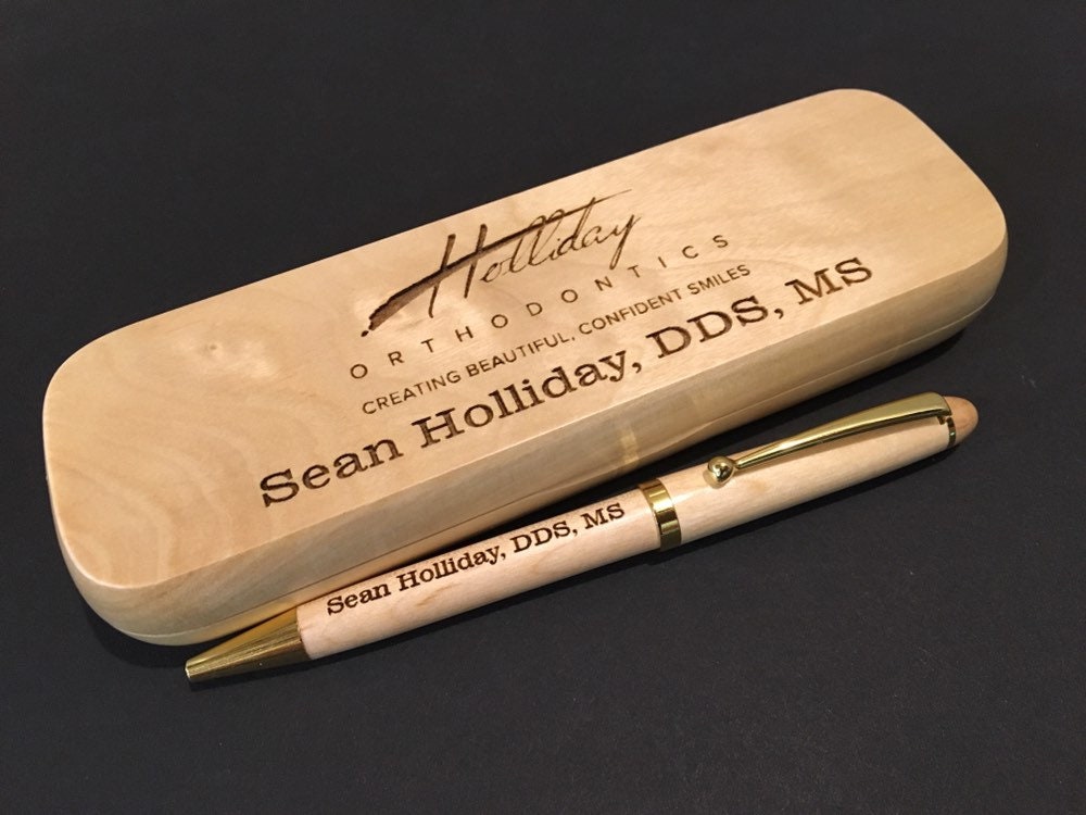 Sheriff Pen Sets Custom Company Pen Sets Personalized Wood | Etsy