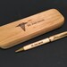 Personalized Wood Desktop Pen Set Professional Gift Engraved - Etsy