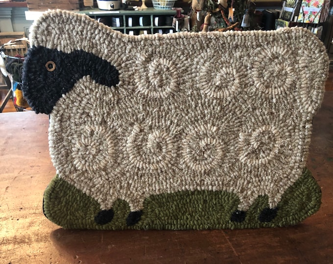Sheep in the Meadow Rug Hooking Pattern on Linen - Etsy