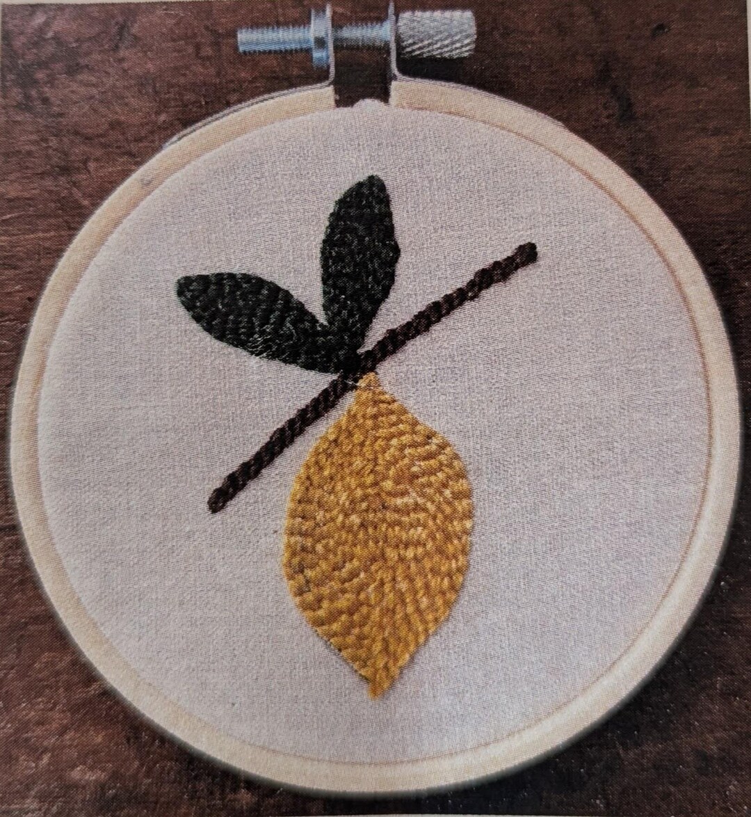 Beginner Punch Needle Embroidery Kit - Lemon - Etsy