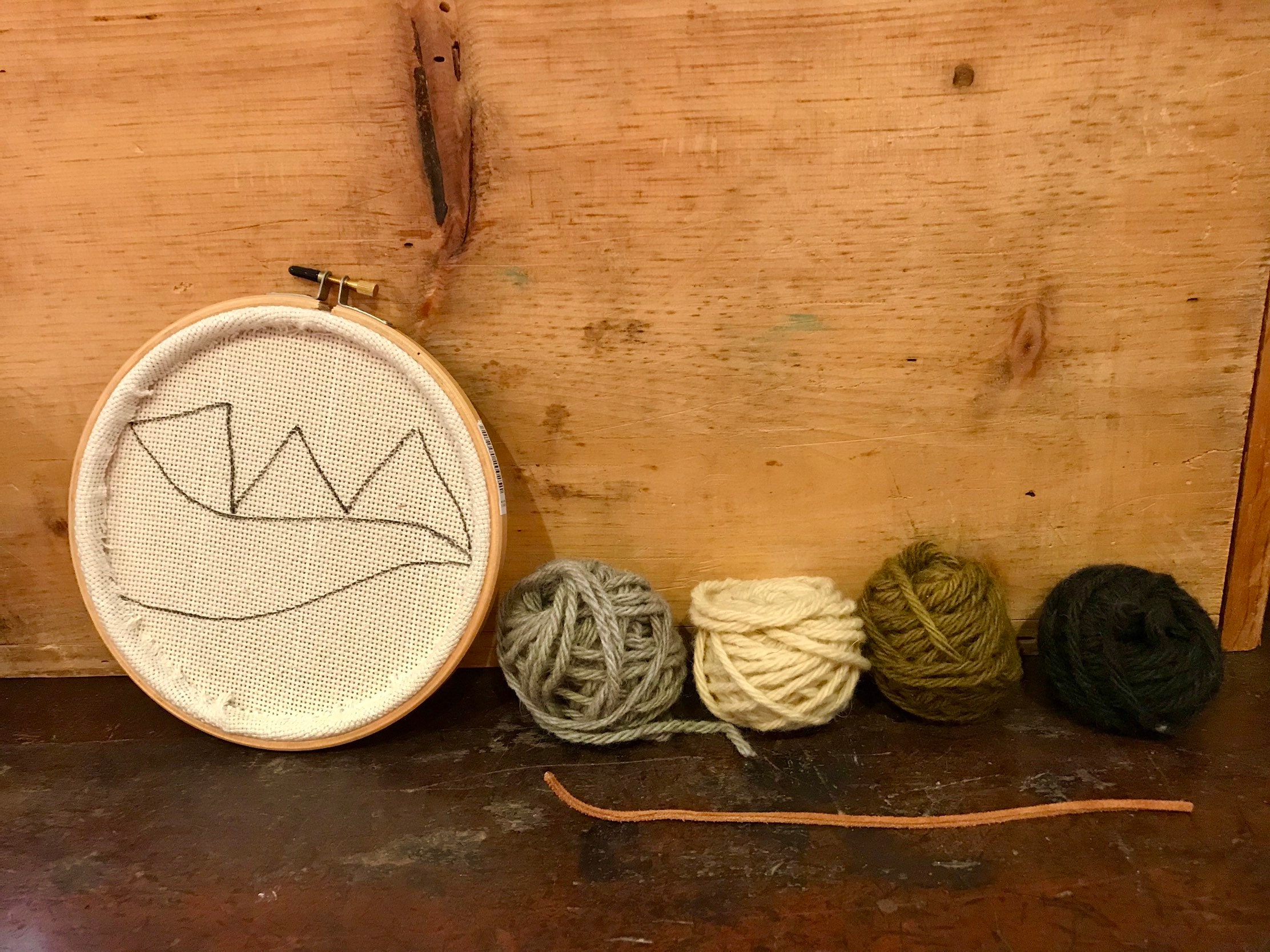 Modern Triangle Waves Punch Needle Kit - Etsy