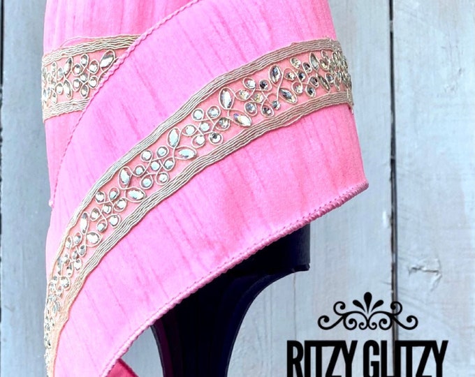 Pink Ribbon, Pink Jeweled Ribbons, Soft Pink Ribbon, Luxury Ribbon ...