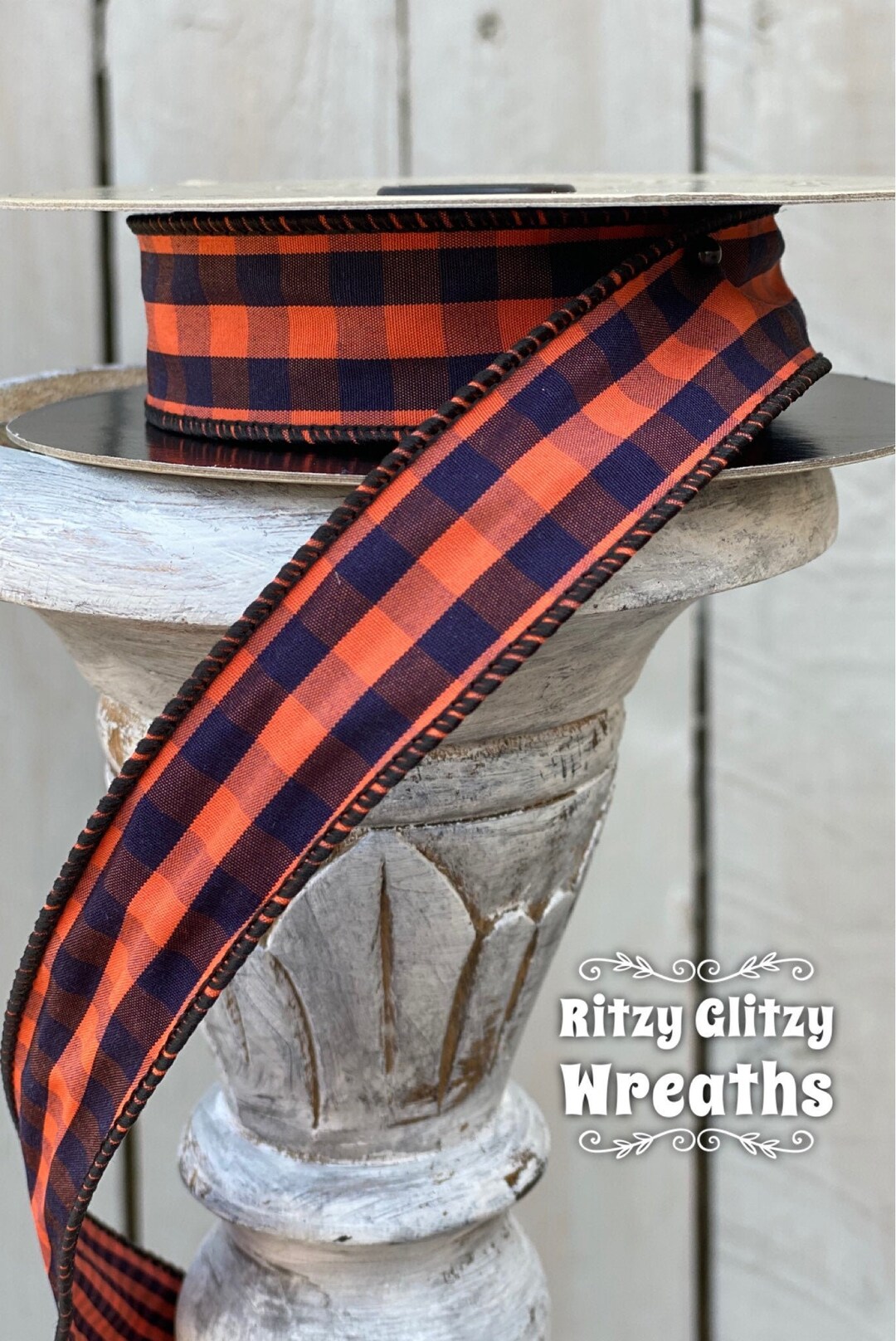 Wired Ribbon D. Stevens Ribbons Halloween Ribbon Orange and - Etsy