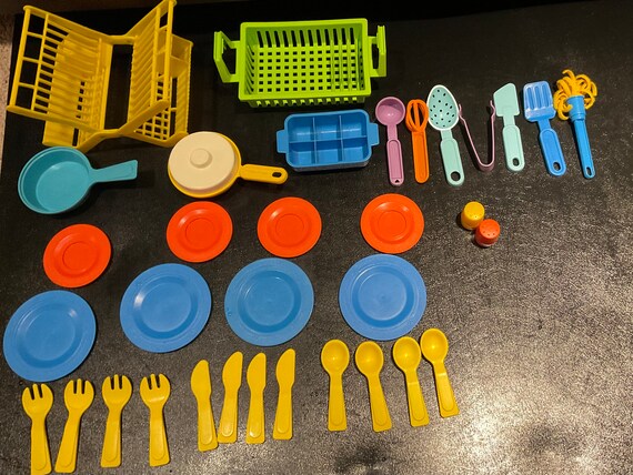 Fisher Price Fun With Food Cooking Pots and Pans and Utensils - Etsy