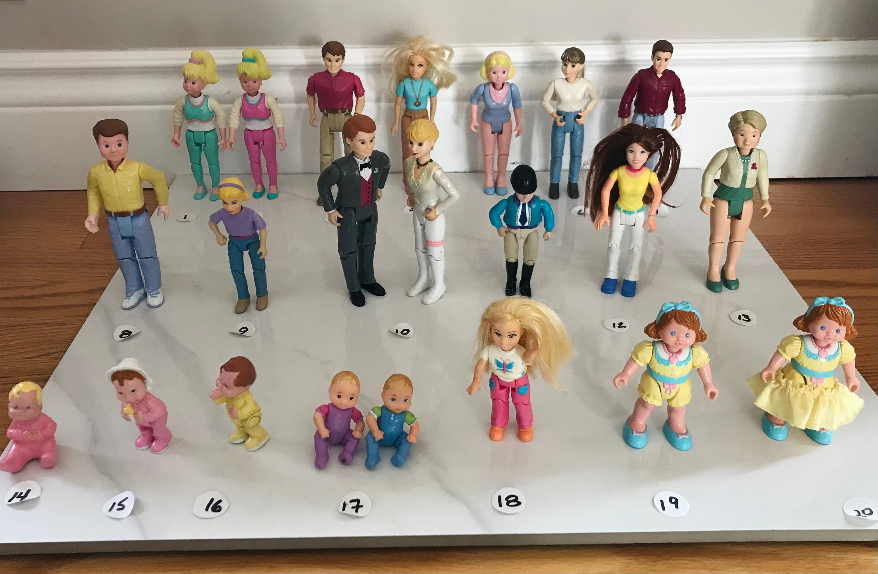 Vintage Fisher Price Loving Family Dollhouse Dolls People | Etsy