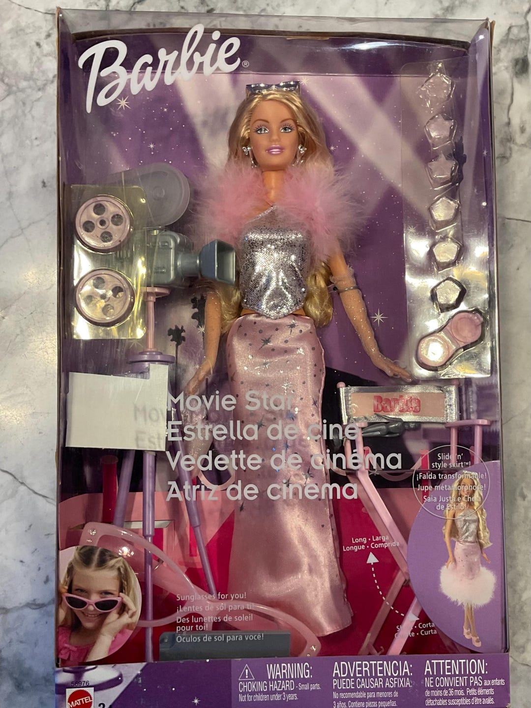 Vintage 2003 Mattel Movie Star Barbie Doll Slide N Style Skirt Doll ...