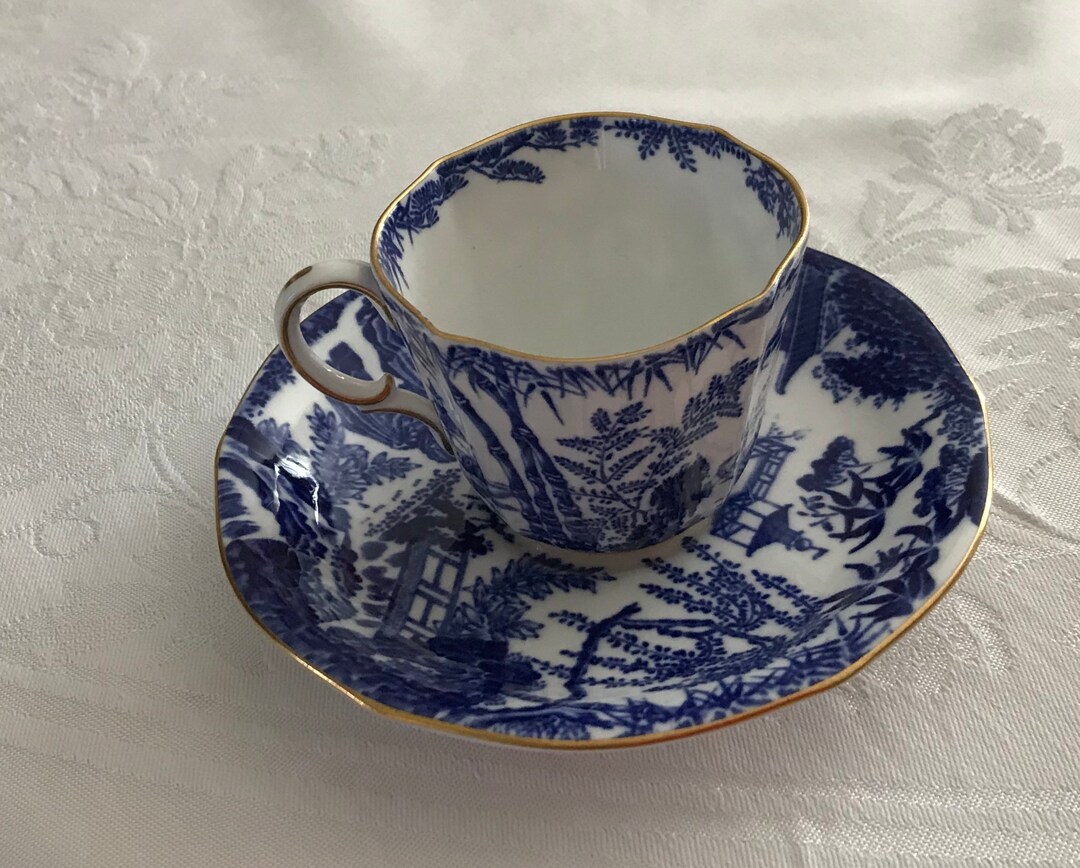 Royal Crown Derby Mikado Tea Cup Teacup and Saucer China England - Etsy