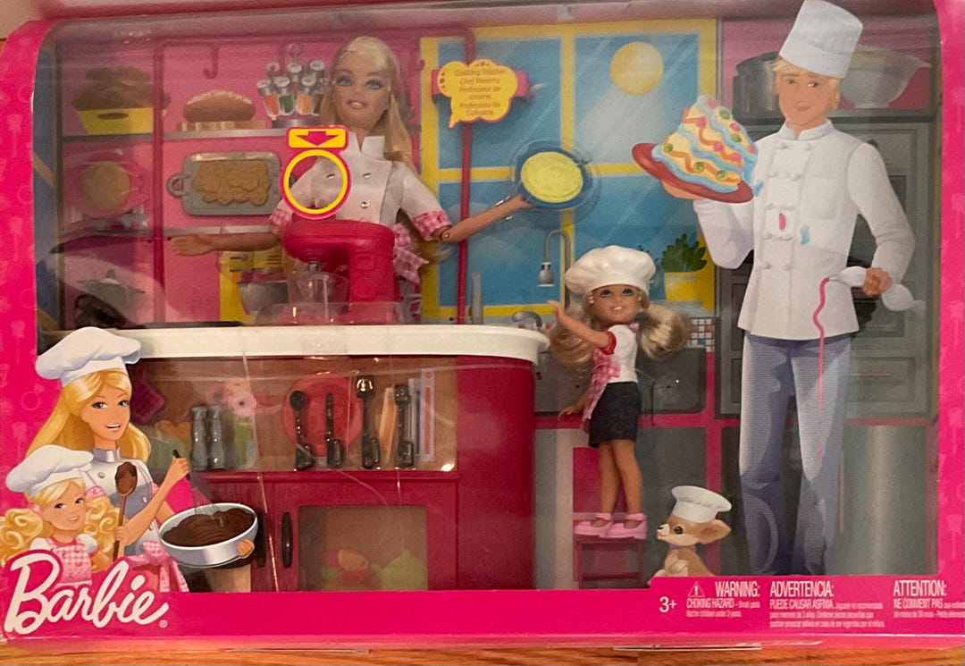 Barbie Doll I Can Be A Cooking Teacher Chef Play Set 2010 New NRFB ...