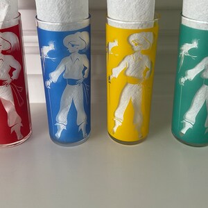 Vintage 1960s Set of 4 Rare Tom Collins High Ball Pirates Drinking ...