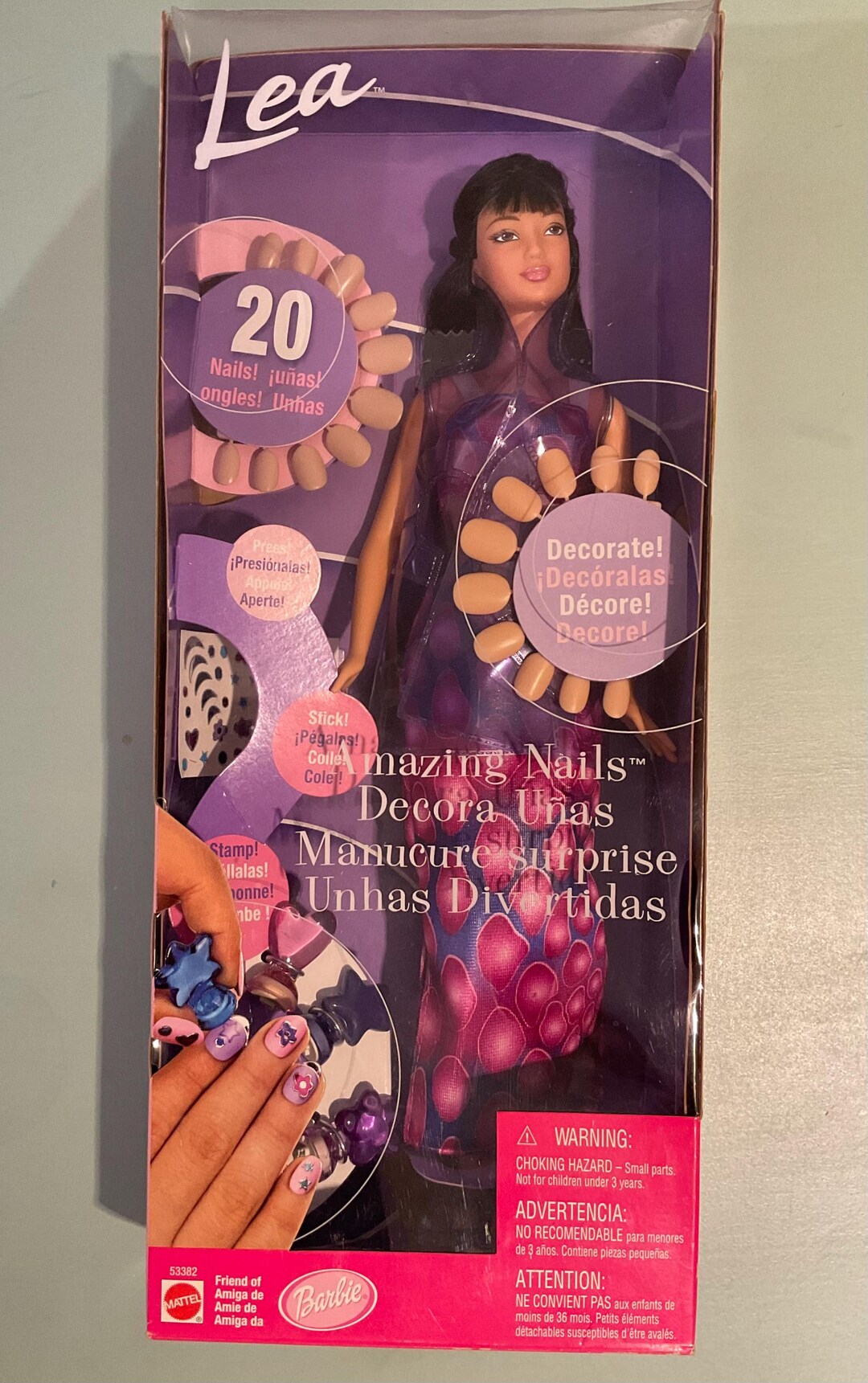 Amazing Nails LEA Barbie Doll NRFB New Mattel 53382 Vintage 2001 - Etsy