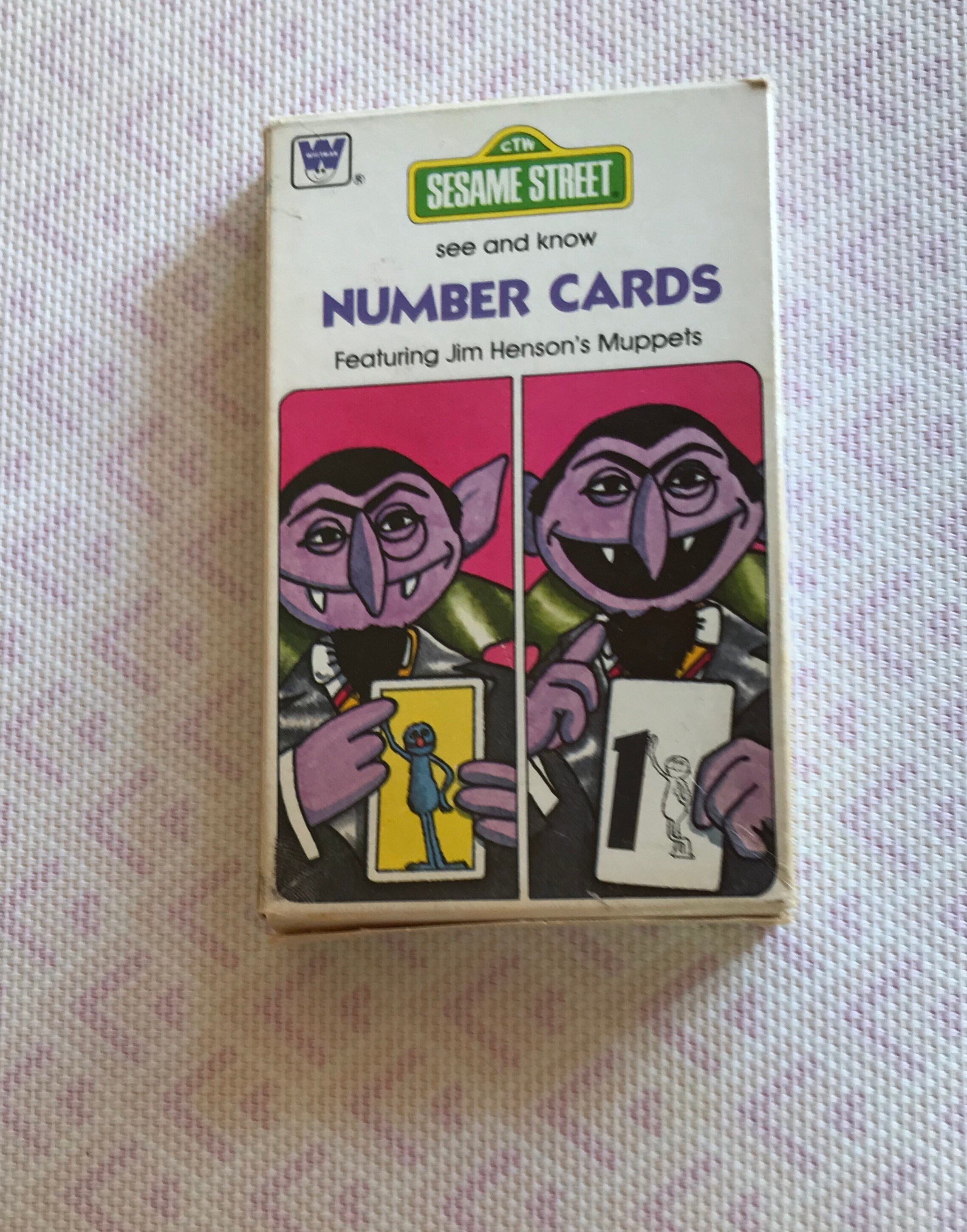 Vintage Sesame Street See and Know Number Cards 4587 Whitman 1978 - Etsy